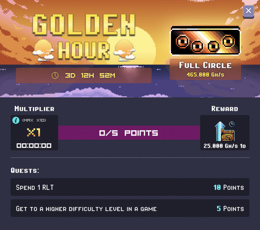 Collect points and get amazing rewards in the newest Golden Hour Event ...